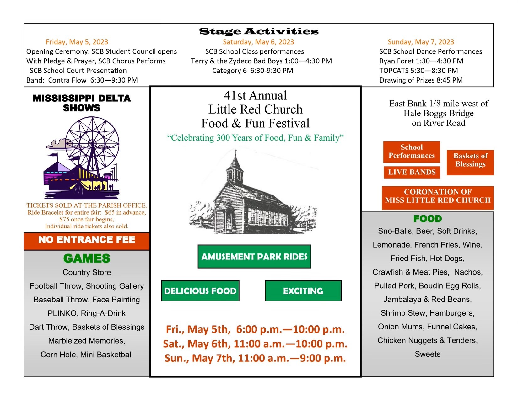 Little Red Church Food & Fun Festival - St. Charles Borromeo Catholic ...